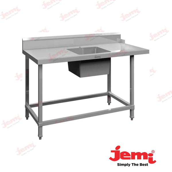 B-ISL1500-S INLET BENCH LEFT HANDED 1500 x 760 x 900 MM – HE2020 Design