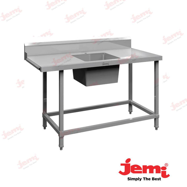 B-ISR1500-S INLET BENCH RIGHT HANDED 1500 x 760 x 900 MM – HE2020 Design